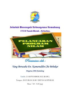 Pemplet Pelancaran Nilam 2022 - myzaidy27701 Flip PDF | AnyFlip
