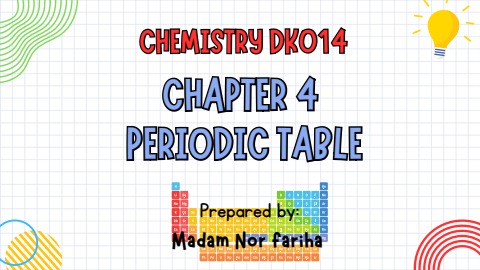 DK014 CHAPTER 4 PERIODIC TABLE