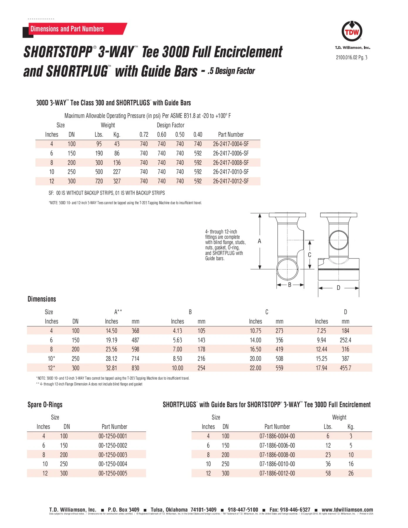 SHORTSTOPP 3-WAY Tees - T.D. Williamson