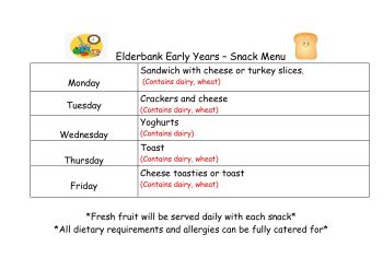 5.10.20 - Elderbank Early Years – Snack Menu - gw10carruthersg Flip PDF ...