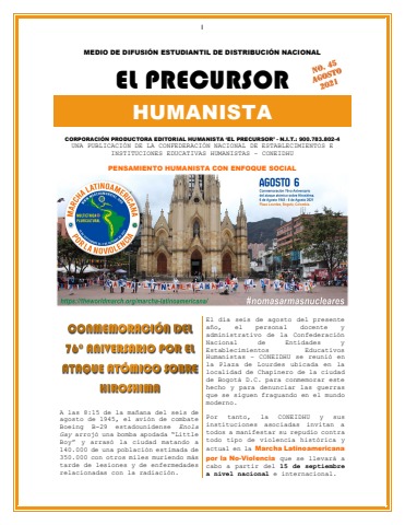 Periódico Estudiantil El Precursor - Agosto 2021 - Corporación ...
