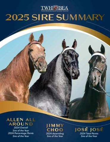 2025 Sire Summary - Voice of the Tennessee Walking Horse Flip PDF | AnyFlip