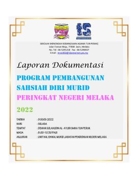 LAPORAN DOKUMENTASI PROGRAM SAHSIAH MURID - g-26117242 Flip PDF | AnyFlip
