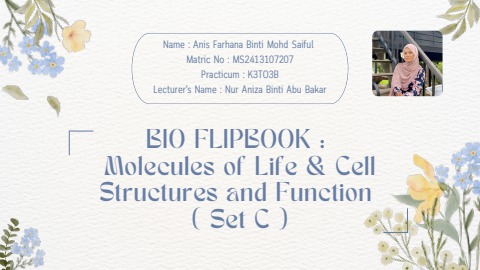 Molecules of Life & Cell Structures and Function