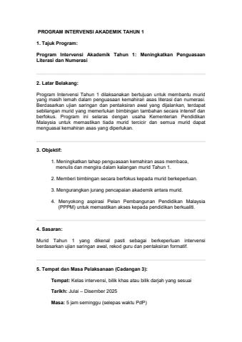 PROGRAM INTERVENSI AKADEMIK TAHUN 1.editdocx