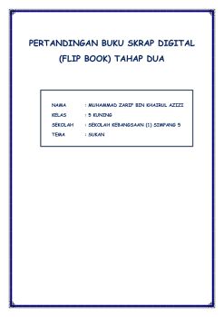 PERTANDINGAN BUKU SKRAP DIGITAL - ZARIF - axixirahman79 Flip PDF | AnyFlip