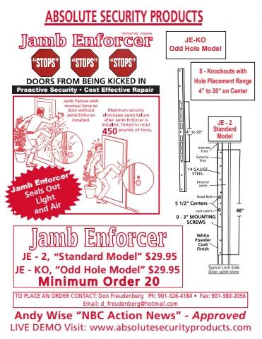 Jamb Enforcer – The Steel Door Jamb | Absolute Security Products