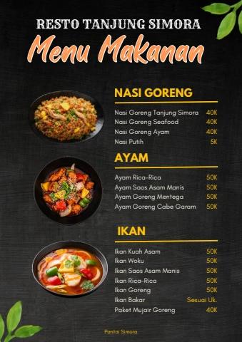 Hitam dan Kuning Modern Daftar Menu Makanan A4 (2)