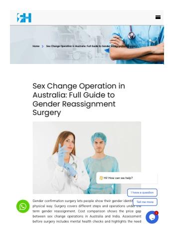 Sex Change Operation in Australia Full Guide to Gender Reassignment Surgery