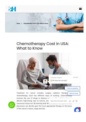 Chemotherapy Cost in USA What to Know