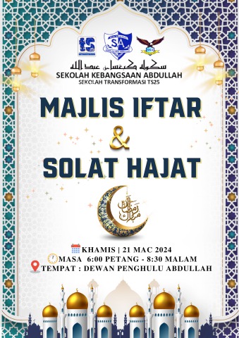BUKU PROGRAM IFTAR DAN SOLAT HAJAT SK ABDULLAH 2024/2025 ...