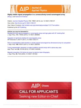 Highly stable signal propagation in a consecutively tuned ... - Guset User Flip PDF | AnyFlip