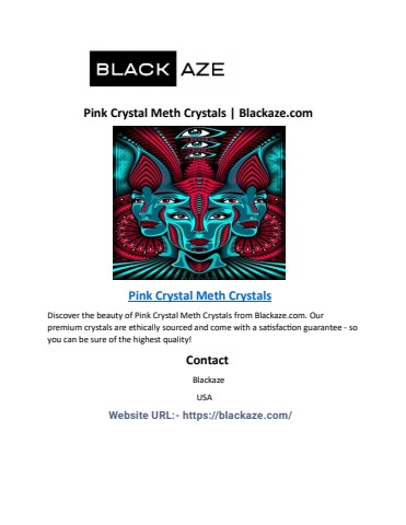 Pink Crystal Meth Crystals | Blackaze.com - Blackaze Flip PDF | AnyFlip