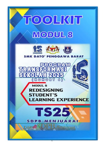 TS25 TOOLKIT MODUL 8 REDESIGNING STUDENTS LEARNING EXPERIENCE SMKDPB ...