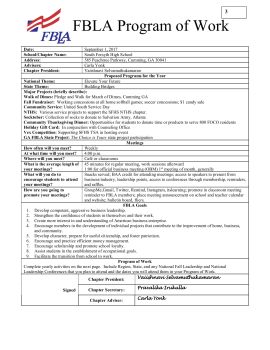FBLA Program of Work 2017-18 - Stacey Moultrie Flip PDF | AnyFlip