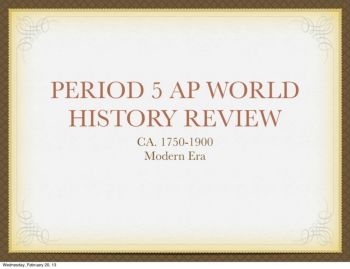 PERIOD 5 AP WORLD HISTORY REVIEW - Guset User Flip PDF | AnyFlip