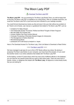 The Moon Lady PDF - deppons.com - Guset User Flip PDF | AnyFlip