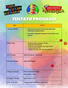 Tentatif Hari Sukan Negara 2022 - Faizah Sabi Flip PDF | AnyFlip