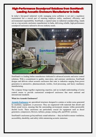 High-Performance Soundproof Solutions from SomNandi: Leading Acoustic ...