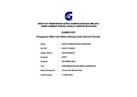 خطة التدريس الفصلية - Nur Syazwani Binti Sharudin IPGKBM Flip PDF | AnyFlip