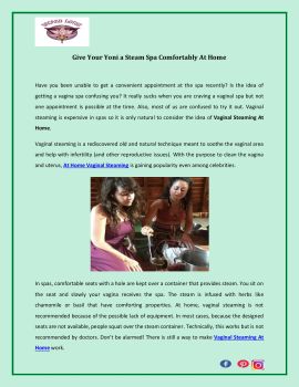 Give Your Yoni a Steam Spa Comfortably At Home - Sacred Lotus Yoni Steam Flip PDF | AnyFlip