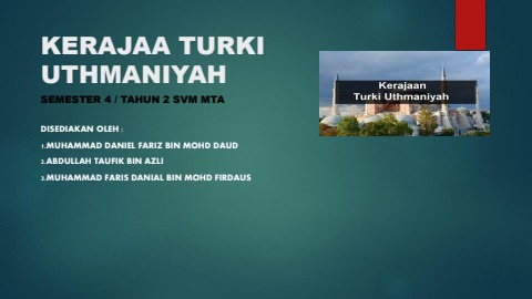 kerajaan uthmaniyah - danielfarizz10 Flip PDF | AnyFlip