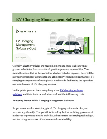 EV Charging Management Software Cost - Evnity Flip PDF | AnyFlip