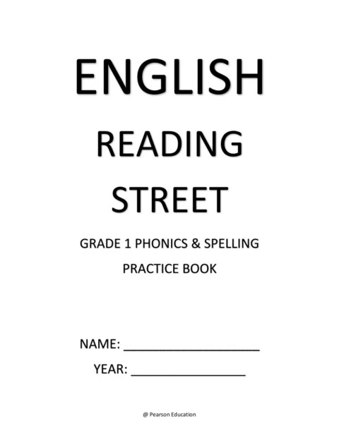 English Reading Street Grade 1 Phonics & Spelling Practice Book