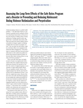 Assessing the Long-Term Effects of the Safe Dates Program ... - Guset ...