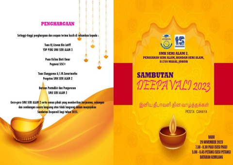 BUKU PROGRAM MAJLIS SAMBUTAN PERAYAAN DEEPAVALI 2023 - PSS.SEAL2 Flip ...