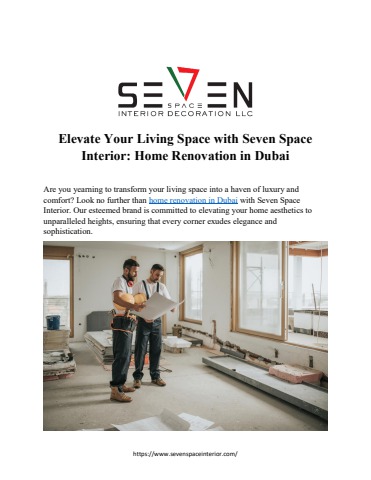 Elevate Your Living Space with Seven Space Interior: Home Renovation in ...
