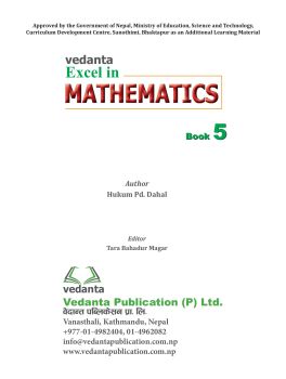 Vedanta Excel in Mathematics Book 5 Final (2078) NEW - PHILOMATH ...