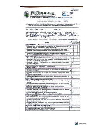 Class observation 2022-2023.docx - RODELAS, John Ryan P. Flip PDF | AnyFlip