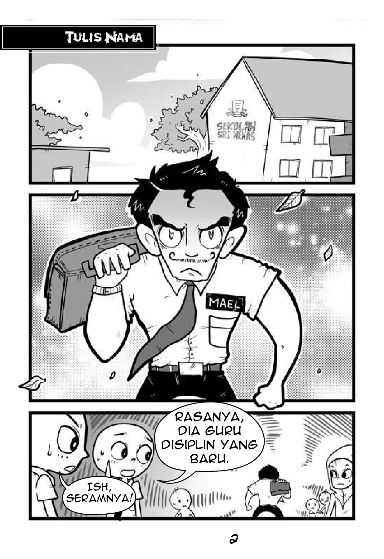 E-komik Raya Pengawas VS Samseng Sekolah