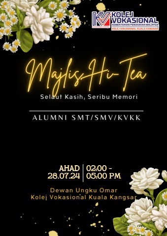 BUKU PROGRAM MAJLIS HI-TEA ALUMNI KOLEJ VOKASIONAL KUALA KANGSAR