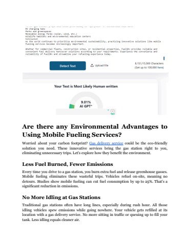 Are there Any Environmental Advantages to Using Mobile Fueling Services ...