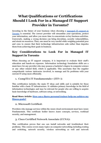 What Qualifications or Certifications Should I Look For in a Managed IT ...