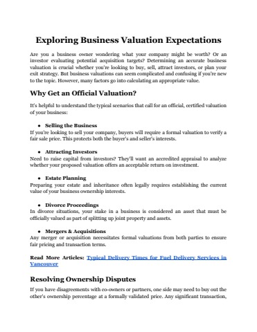 Exploring Business Valuation Expectations - Rayan Shah Flip PDF | AnyFlip