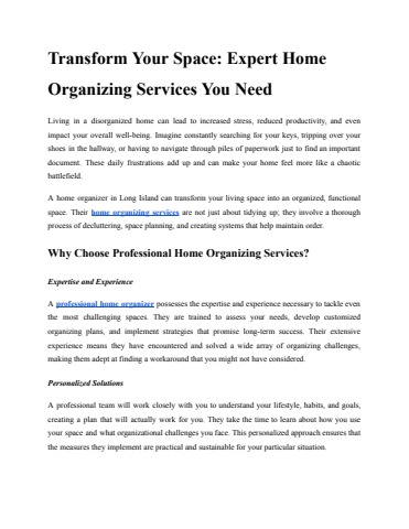 Transform Your Space_ Expert Home Organizing Services You Need - Rayan ...