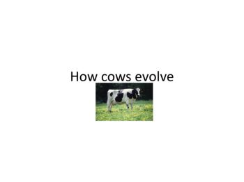 How Cows Evolve by Bryant Smith - adelgado Flip PDF | AnyFlip
