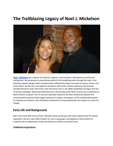 The Trailblazing Legacy of Noel J. Mickelson