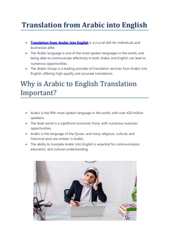 Translation from Arabic into English - The Arabic Group Flip PDF | AnyFlip