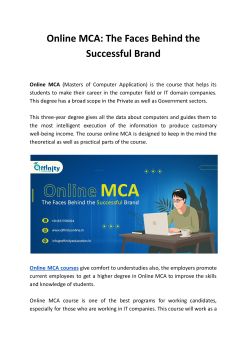 Online MCA_ The Faces Behind the Successful Brand - affinityonline27 Flip PDF | AnyFlip