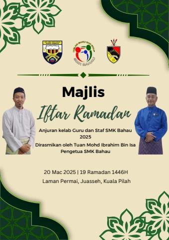 Buku Program Majlis Iftar Ramadan 2025 - `AFINA ALIYYA BINTI MOHAMAD ...