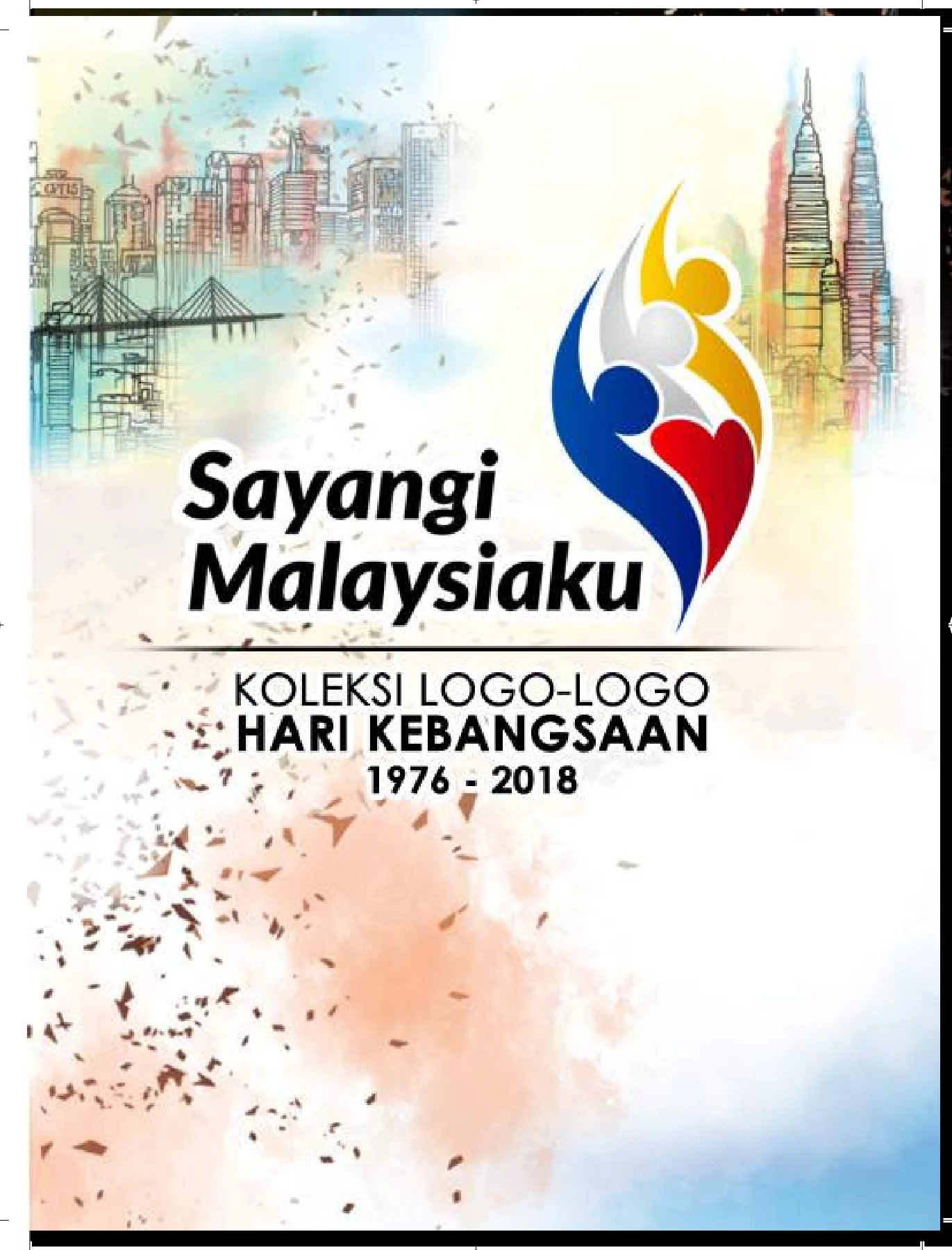 Logo Sayangi Malaysiaku Malaysia Bersih Hitam Putih Manakala Warna