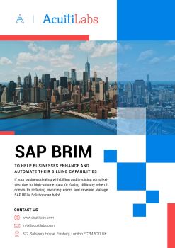 SAP BRIM - To enhance and automate billing capacities - acuitilabs06 Flip PDF | AnyFlip