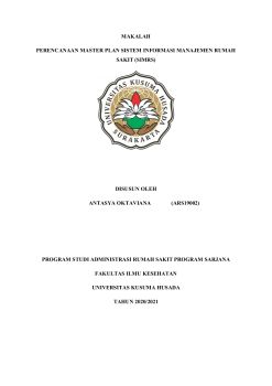 makalah perencanaan master plan SIMRS - tasyajetu Flip PDF | AnyFlip