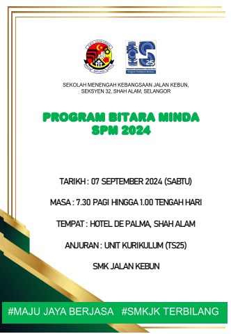 PROGRAM BITARA MINDA SPM 2024