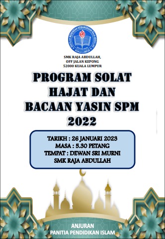 BUKU PROGRAM SOLAT HAJAT DAN BACAAN YASIN SPM 2022 - LISA IZWANA BINTI AZIZAN KPM-Guru Flip PDF ...