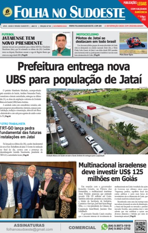 DESTAQUE - FOLHA NO SUDOESTE DIGITAL
